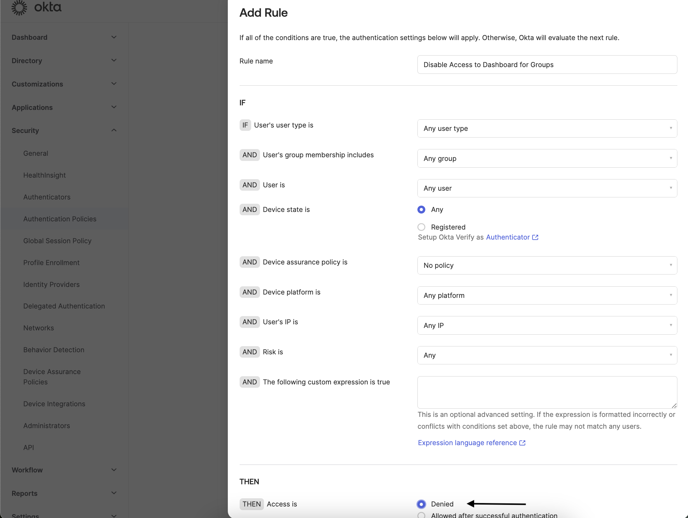 Can Users Be Unassigned from the Okta Dashboard Application